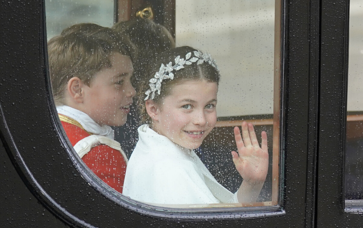 Photo : Le prince George de Galles,La princesse Charlotte de Galles, Le prince Louis de Galles ...