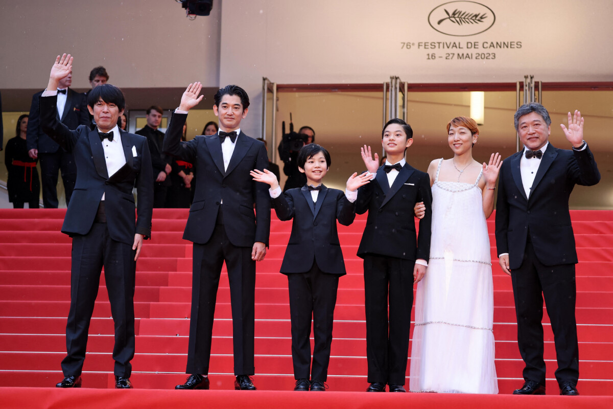 Photo : Le casting du film japonais Monster était également présent ...