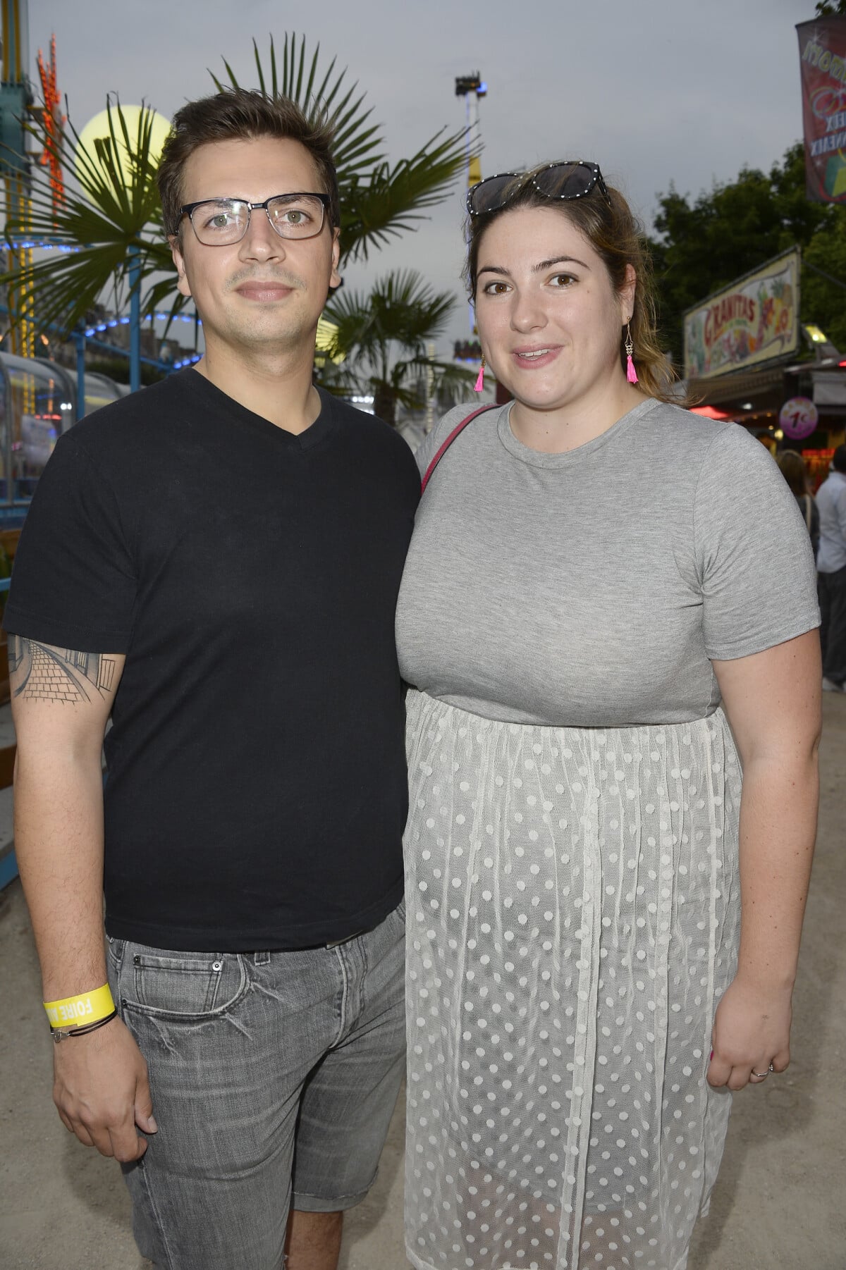 Photo : Sébastien Pons et sa femme Charlotte Gaccio - Inauguration de ...