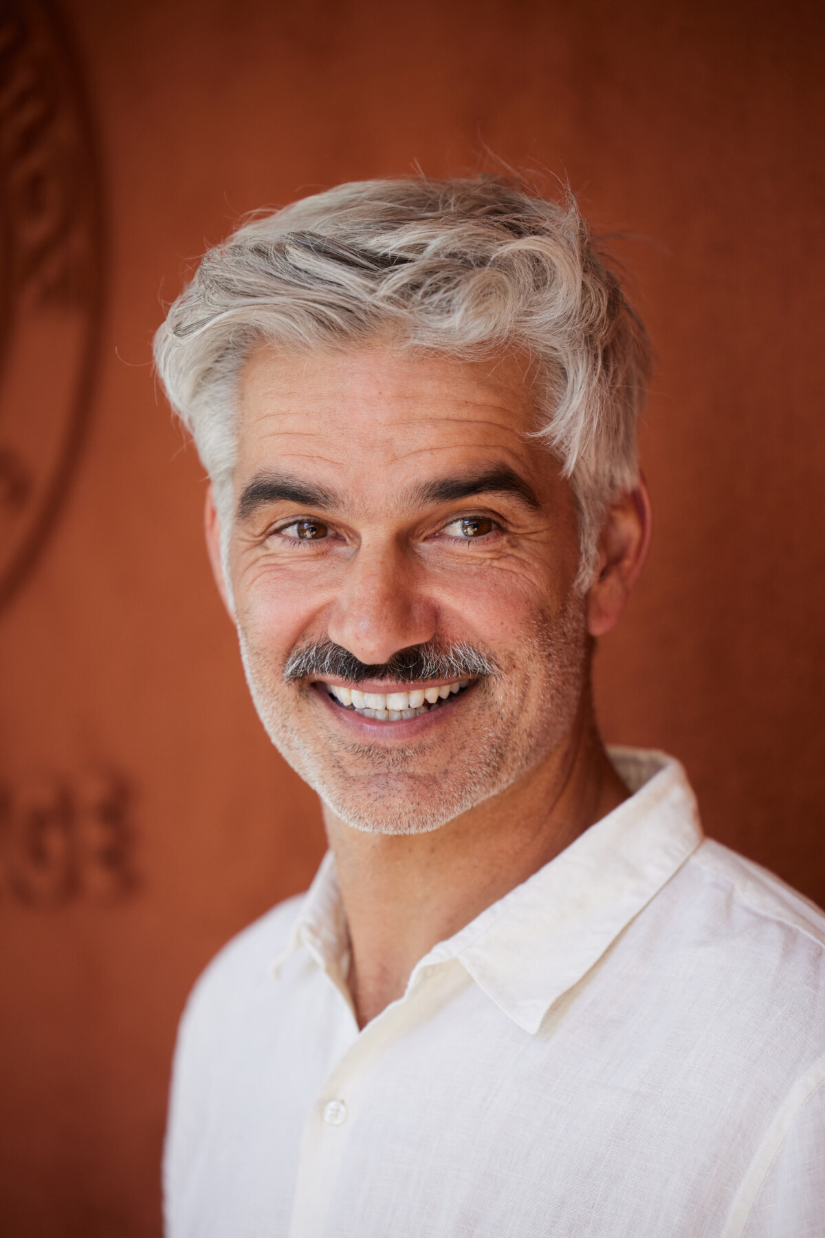 Photo : François Vincentelli au village lors des Internationaux de ...