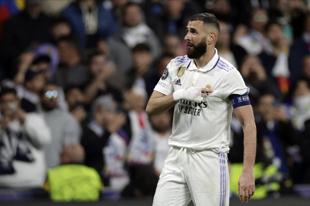Photo : Karim Benzema lors du match de Ligue Des Champions 2022 (LDC ...