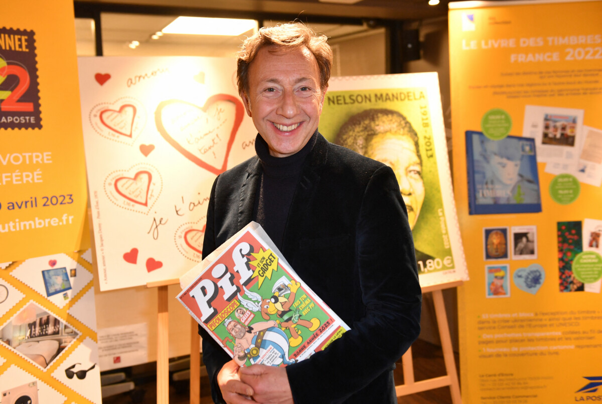 Photo : Exclusif - Stéphane Bern - Stéphane Bern dévoile le timbre Pif ...