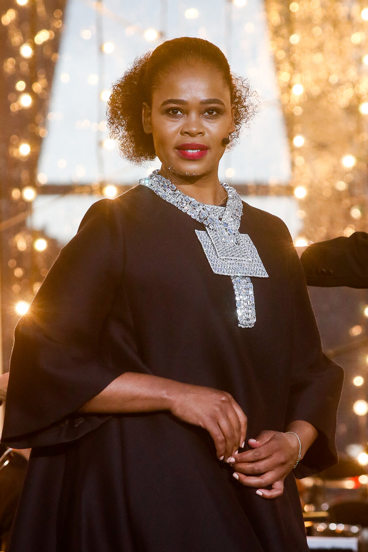 Photo : Exclusif - Pretty Yende lors de l'enregistrement de l'émission ...