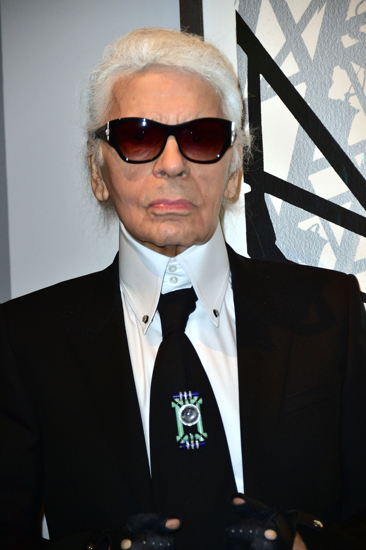 Photo : Une méthode ultra-restrictive Karl Lagerfeld lors du vernissage ...