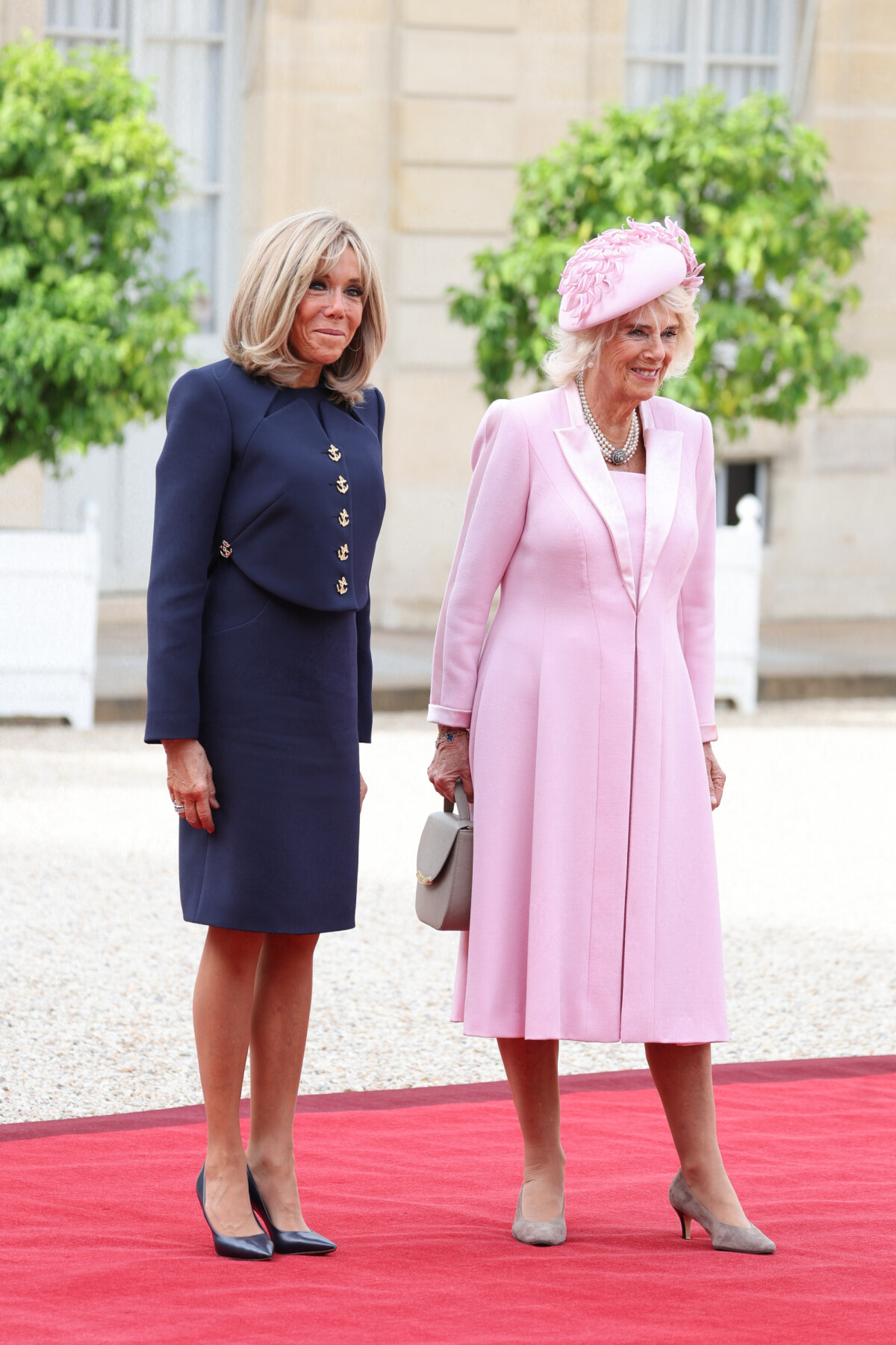Photo : La reine consort d'Angleterre Camilla Parker Bowles et Brigitte ...