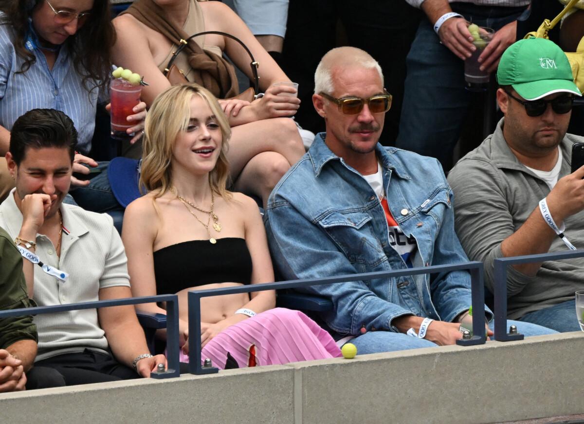 Photo : Kiernan Shipka et Diplo - Finale masculine opposant Novak ...