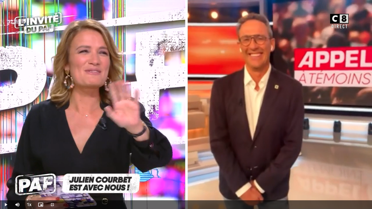 Photo : Pascale de la Tour du Pin et Julien Courbet dans "PAF ...