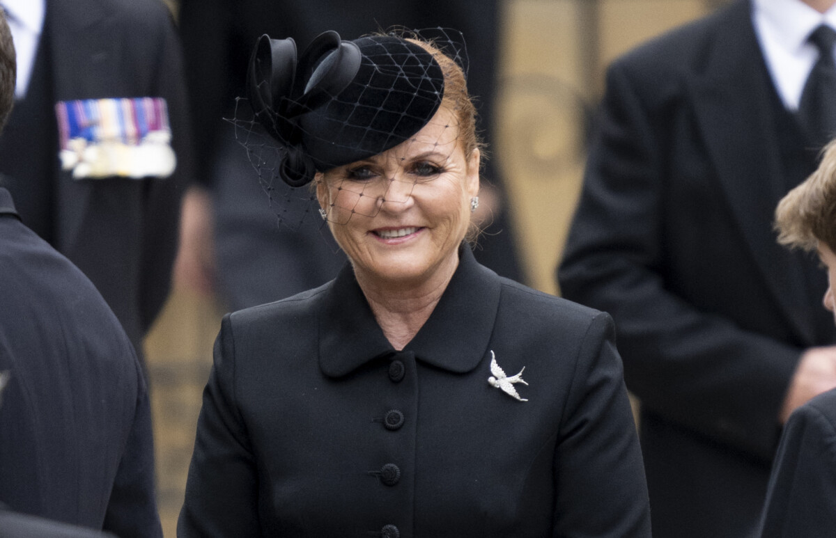 Photo : Sarah Ferguson - Arrivées au service funéraire à l'Abbaye de ...