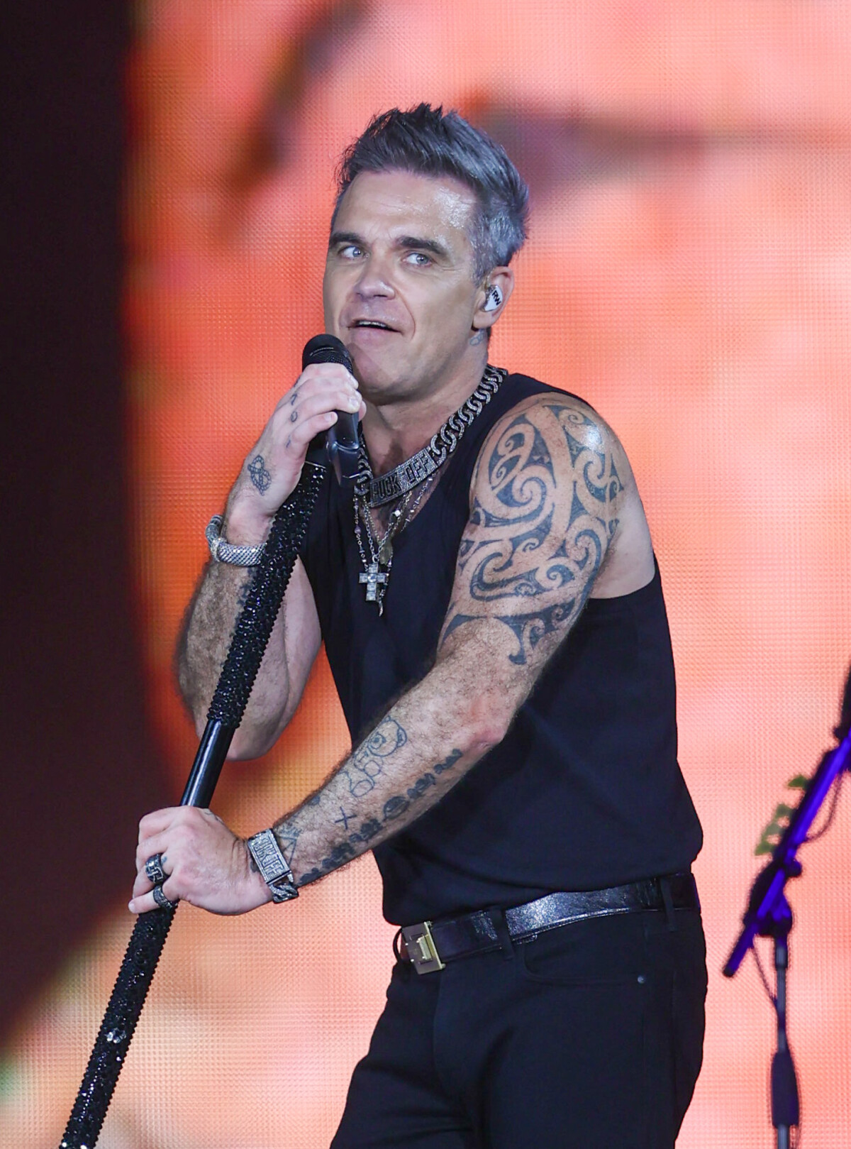 Photo : Le parcours et la carrière de Robbie Williams sont retracés ...