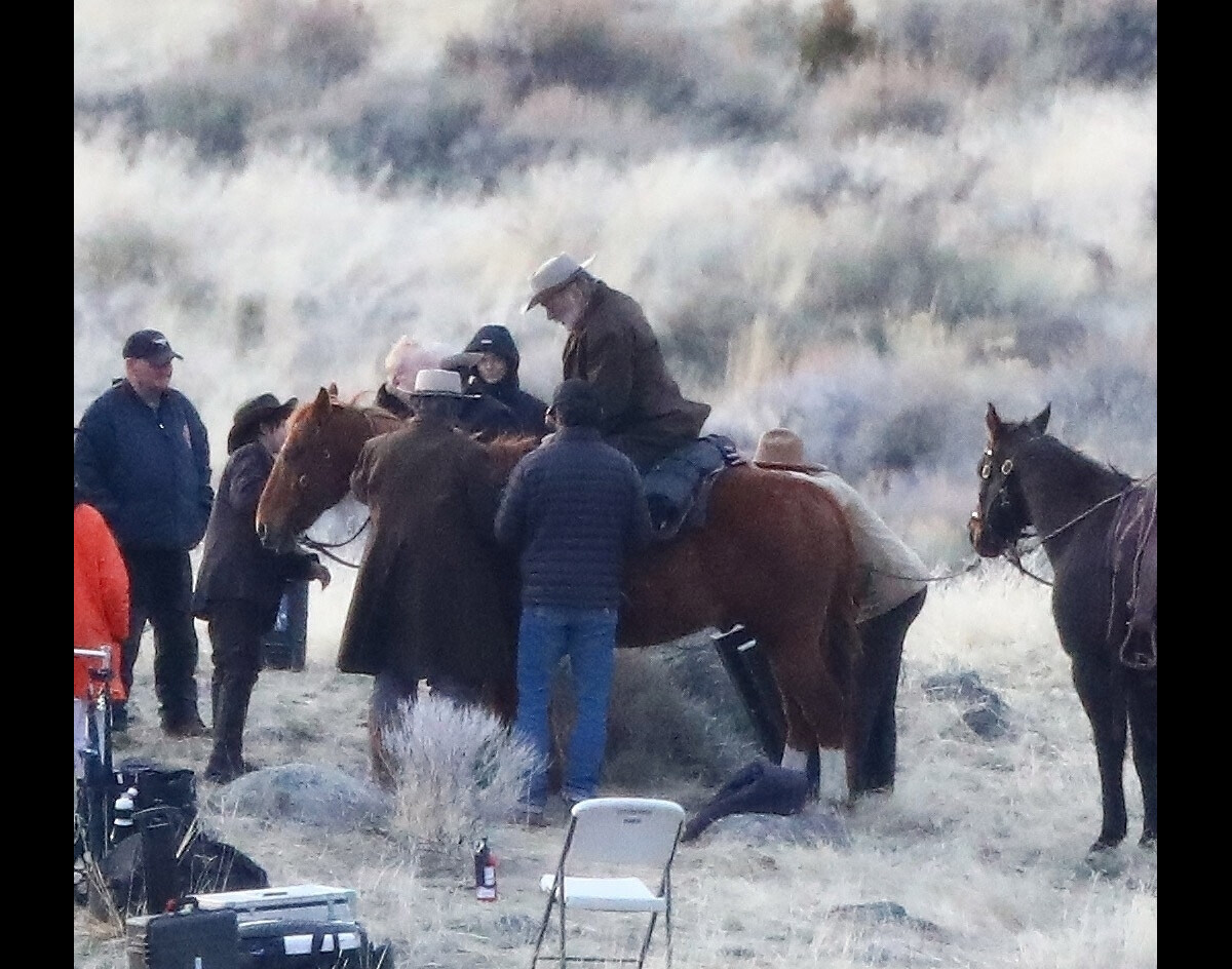 Photo : Alec Baldwin sur le tournage du film "Rust" dans le Montana, le ...