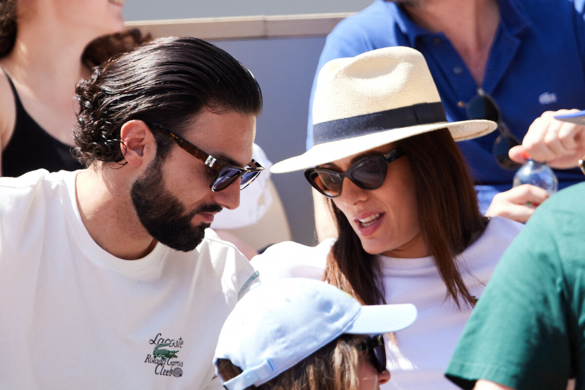 Photo : Adrien Galo. Sofia Essaïdi en tribunes lors des Internationaux ...