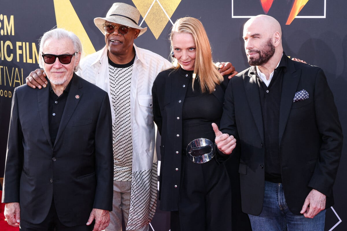 Photo : Harvey Keitel, Samuel L. Jackson, Uma Thurman et John Travolta ...