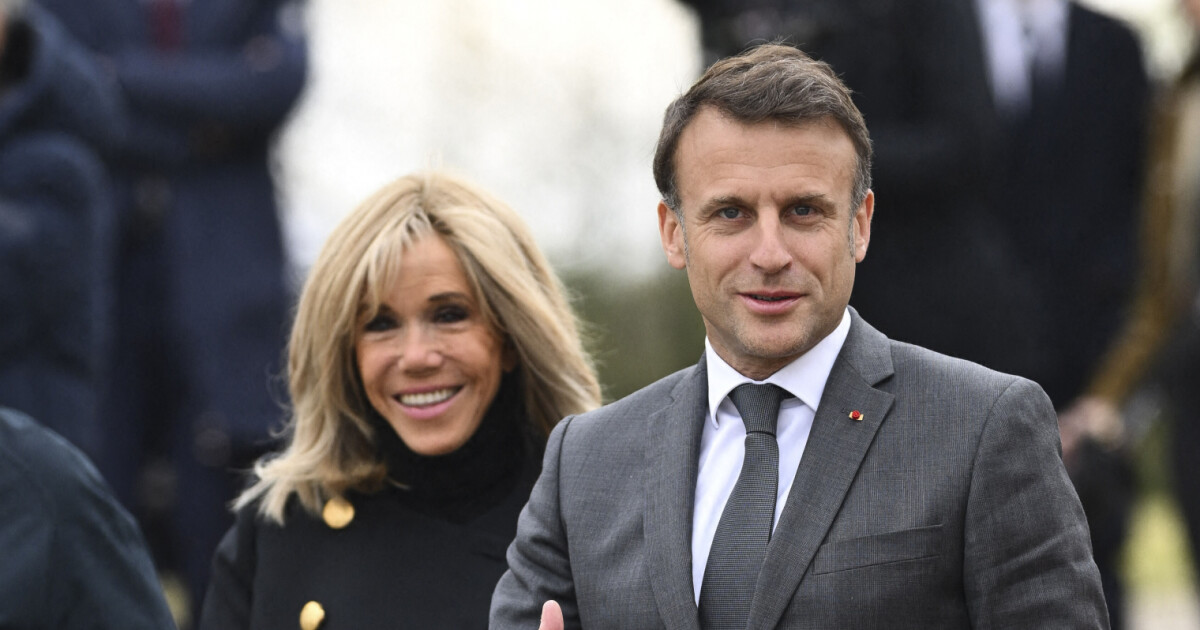 PHOTOS Brigitte Macron, supportrice stylée pour le président, rare ...