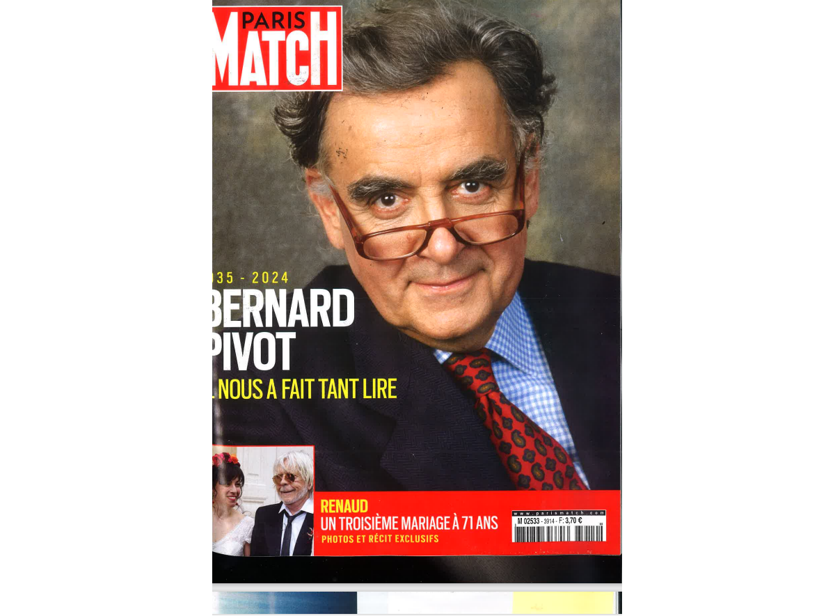 Photo : Bernard Pivot, "Paris Match". - Purepeople