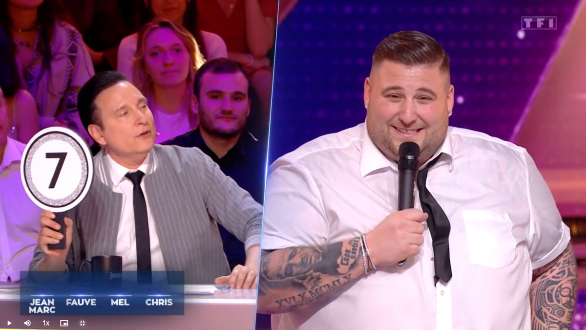 Photo : Un membre du jury ému par Nico Capone dans DALS, TF1. - Purepeople