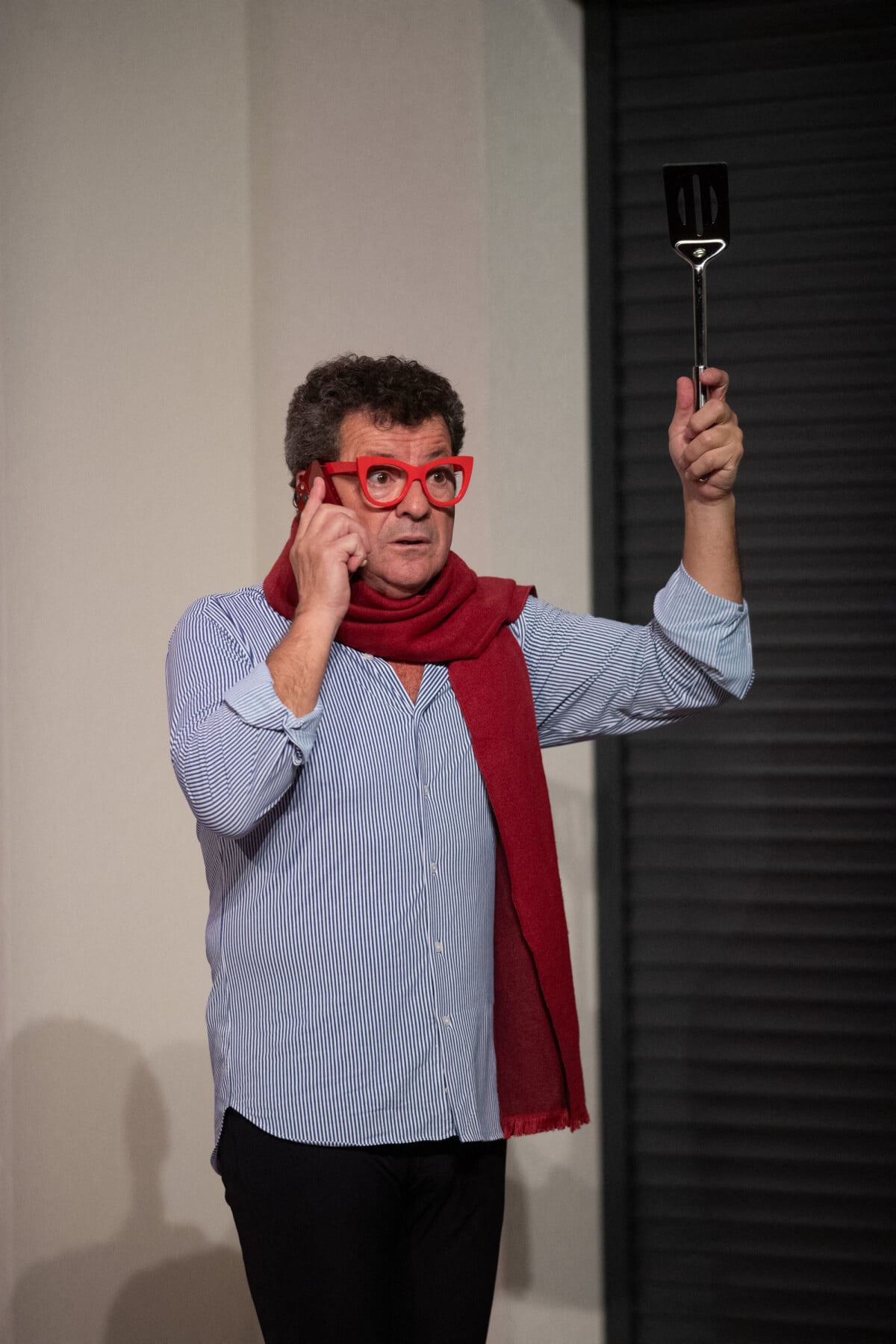 Photo : Eric Carrière lors de la première de la pièce des Chevaliers du ...