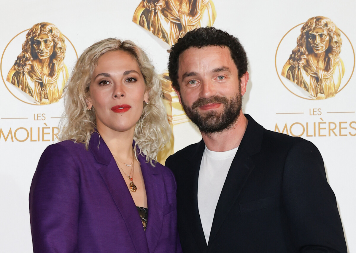 Photo : Alysson Paradis et son compagnon Guillaume Gouix - 35ème cérémonie des Molières aux ...