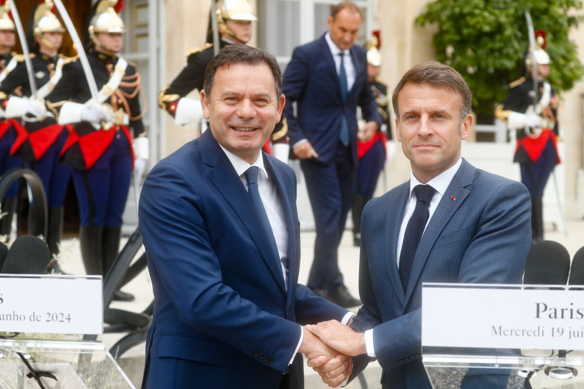 Photo : Emmanuel Macron, le président de la République française, et ... Photo : Emmanuel Macron, le président de la République française, et ...