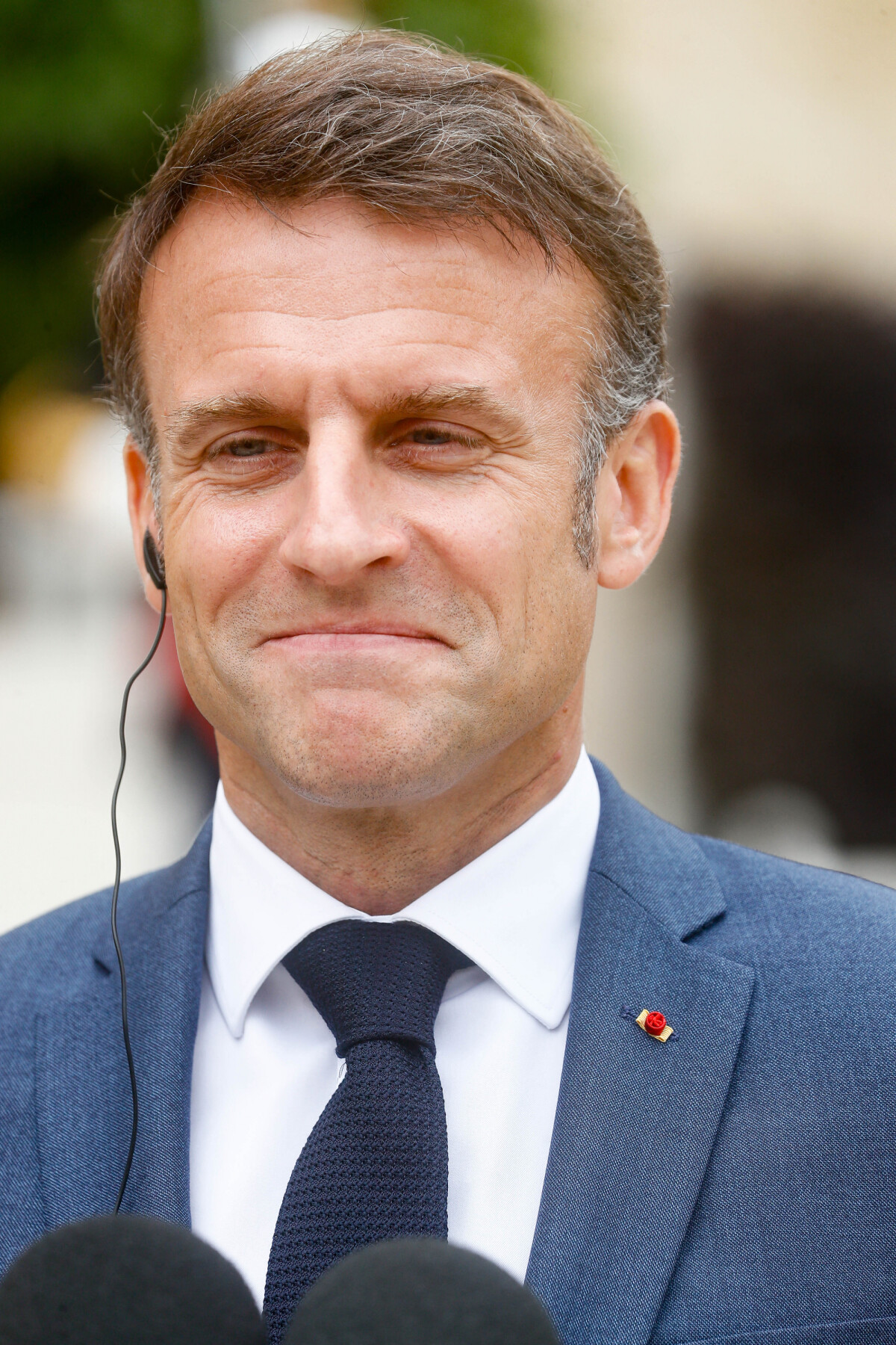 Photo : Emmanuel Macron, le président de la République française - Le ... Photo : Emmanuel Macron, le président de la République française - Le ...