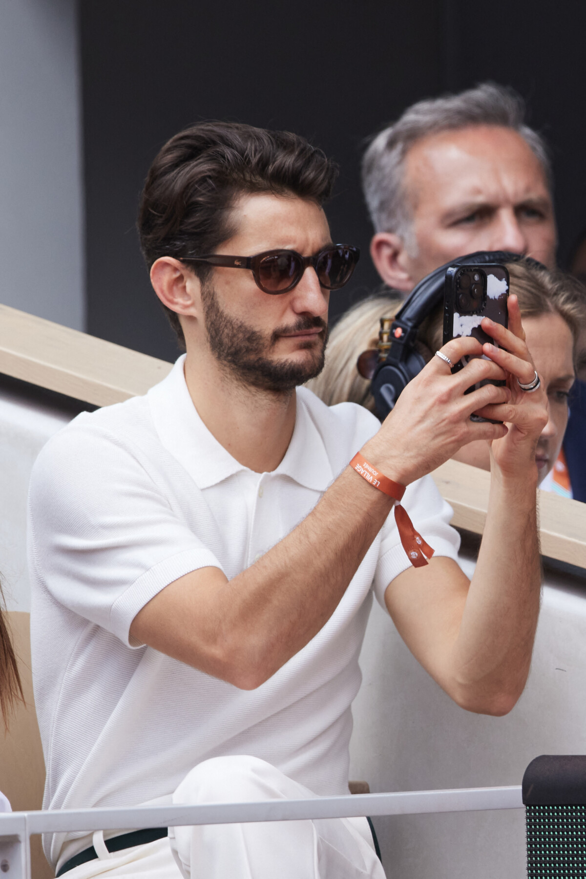 Photo : Pierre Niney - Célébrités dans les tribunes de la finale homme ...