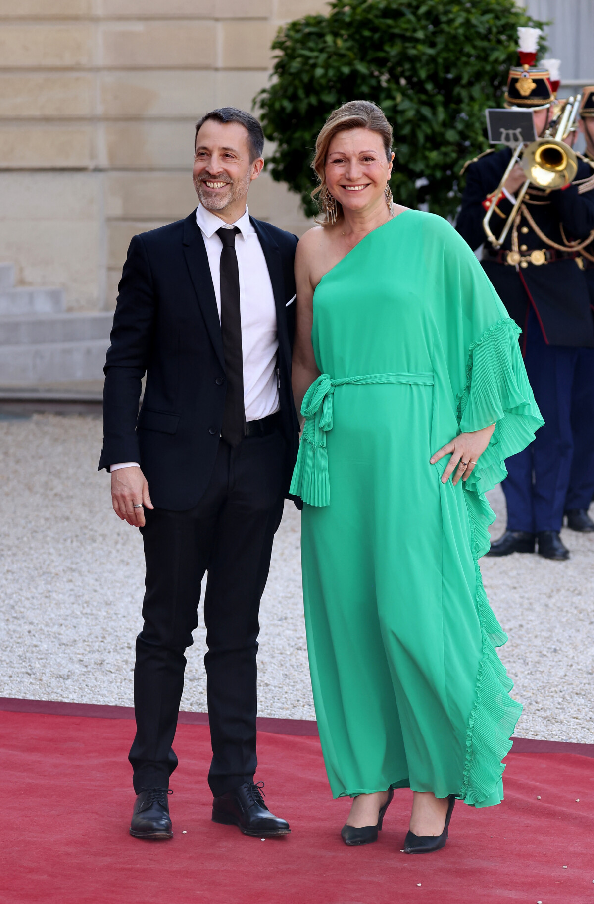 Photo : Yael Braun-Pivet et son mari Vianney Pivet - Dîner d'état en l ...