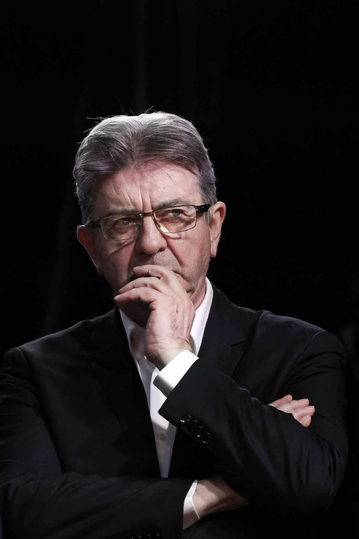 Photo : Jean Luc Melenchon (LFI) lors du rassemblement du Nouveau Front ...