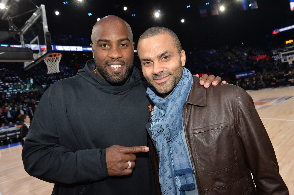 Photo : Teddy Riner et Tony Parker au match de NBA Game Paris 2020 ...