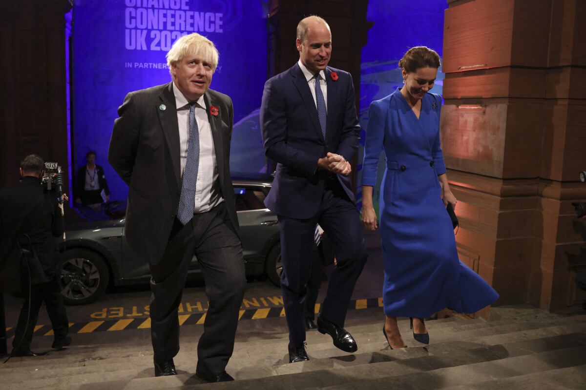 Photo : Le premier ministre Boris Johnson, le prince Willams, duc de ...