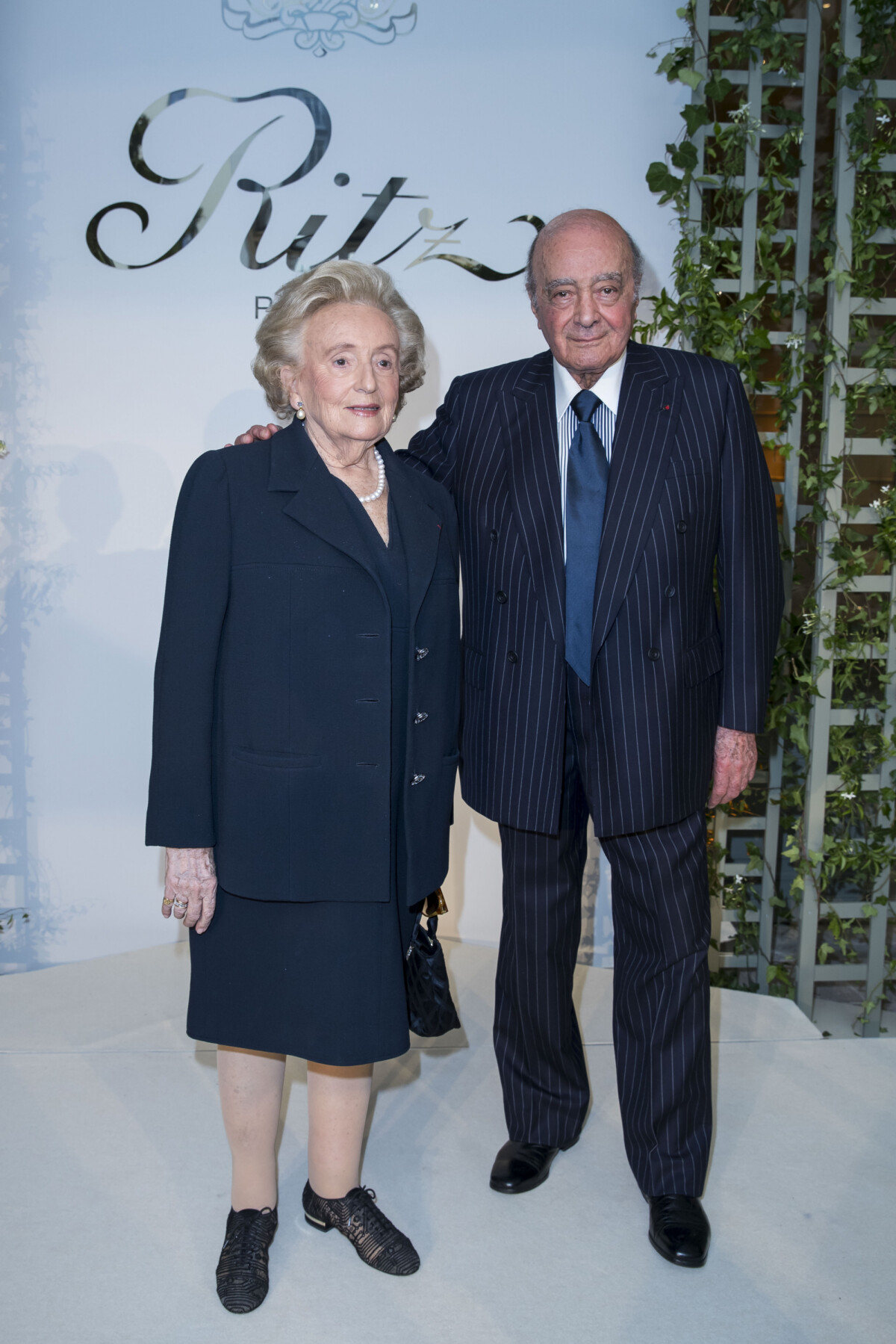 Photo : Bernadette Chirac et Mohamed Al-Fayed - Réouverture de l'hôtel ...