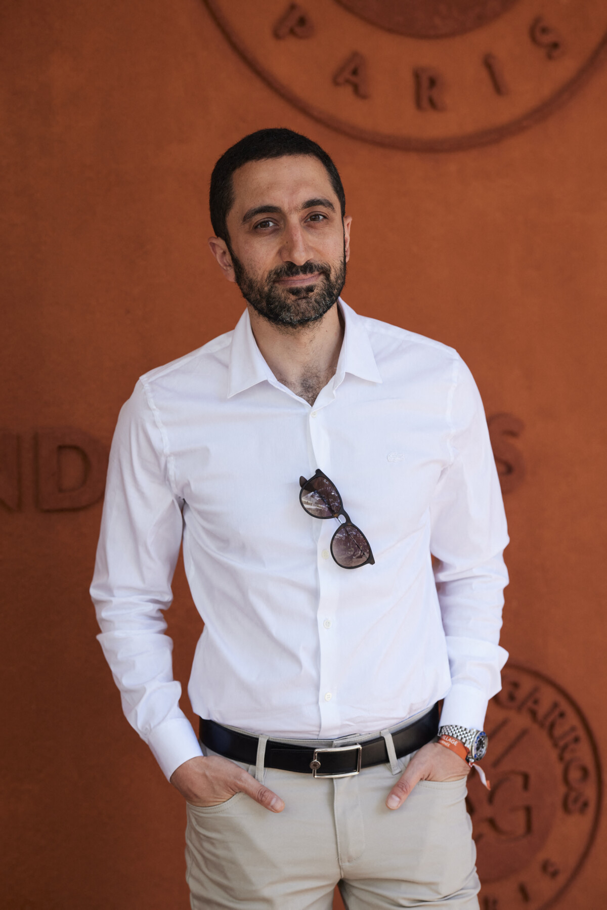 Photo : Jimmy Mohamed au village lors des Internationaux de France de ...
