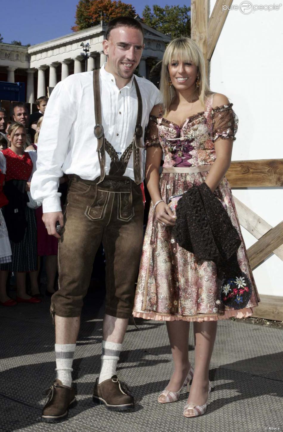 Franck Ribéry et sa femme Wahiba - Purepeople