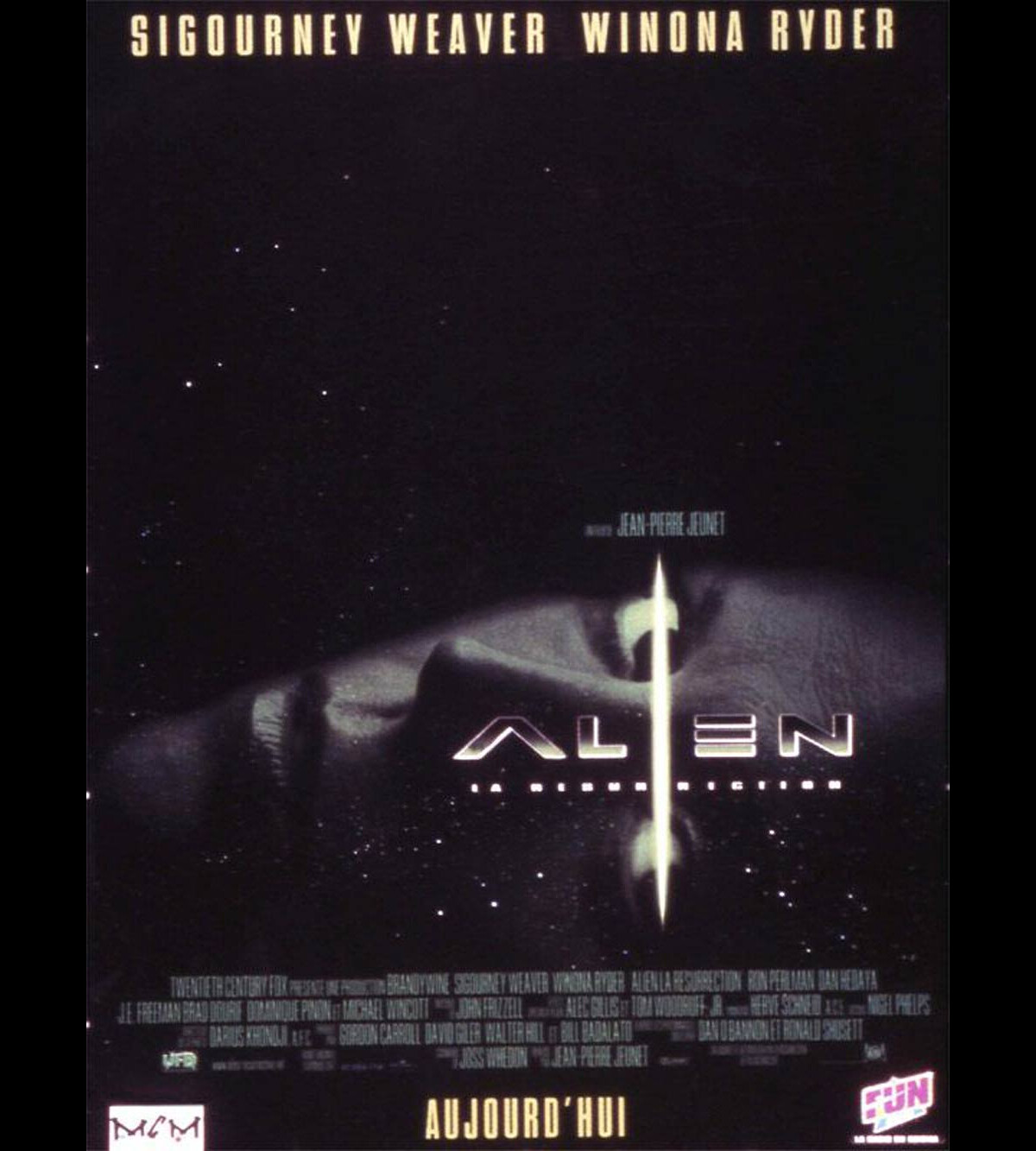 Photo : L'affiche d'Aliens Resurrection, de Jean-Pierre Jeunet, sorti ...