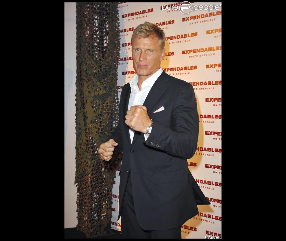Dolph Lundgren lors de l'avant-première du film The Expendables le 5 ...