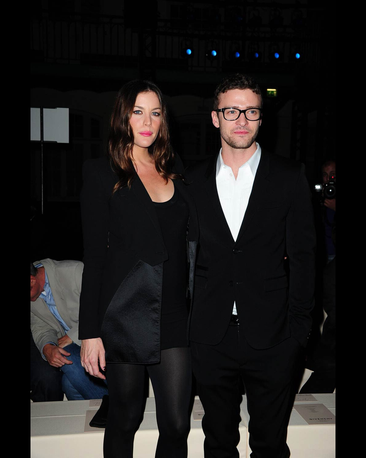 Photo : Justin Timberlake et Liv Tyler lors du défilé Givenchy à Paris ...