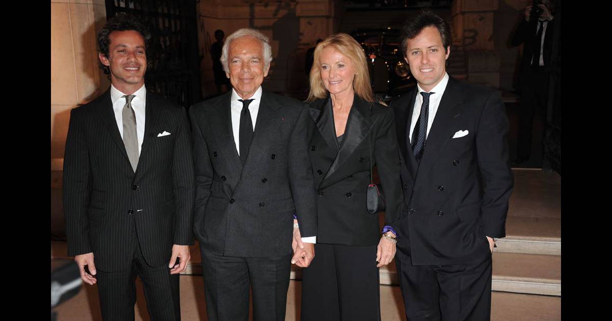 Ralph, Ricky, Andrew et David Lauren à l'inauguration de l'exposition ...