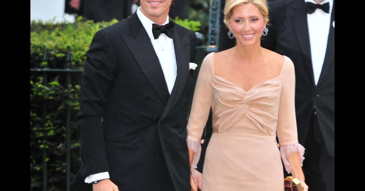 Le prince Pavlos de Grèce et la princesse Marie-Chantal lors du dîner ...