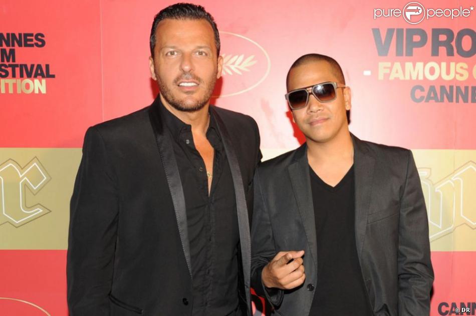 Jean-Roch et DJ Chuckie à la première soirée du VIP ROOM Cannes de Jean ...