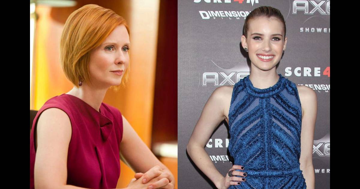 Cynthia Nixon/Emma Roberts (Miranda) - Purepeople