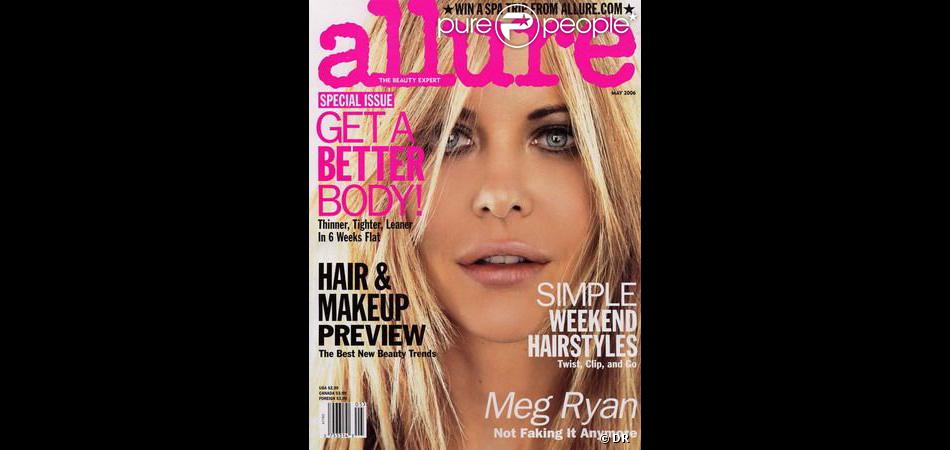 L'actrice Meg Ryan en couverture du magazine Allure pour son numéro de ...