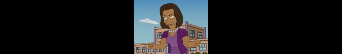 Photo : Michelle Obama dans les Simpson ! - Purepeople