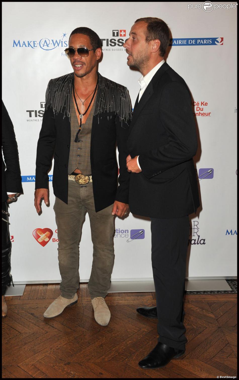 Joey Starr et Fred Testot lors du Par Coeur Gala, à l'Hôtel de Ville ...
