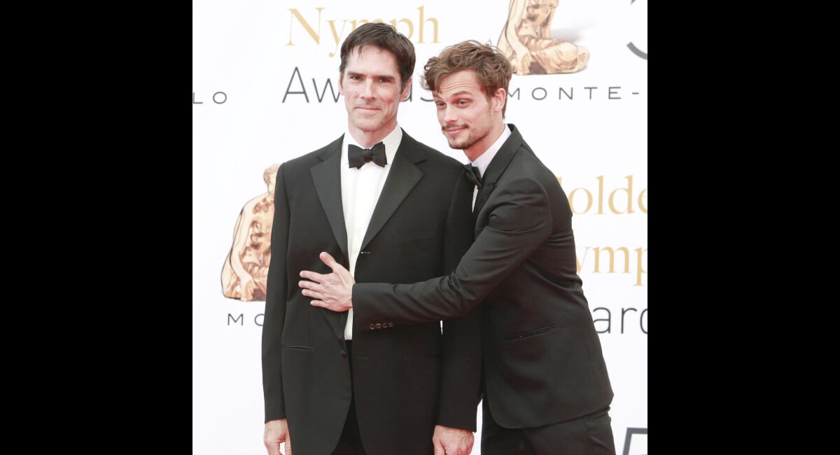 Photo : Thomas Gibson et Matthew Gray Gubler, à Monaco, en juin 2011 ...