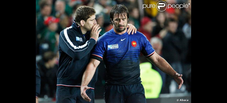 Pascal Papé et Julien Pierre célèbrent la victoire française en demi ...