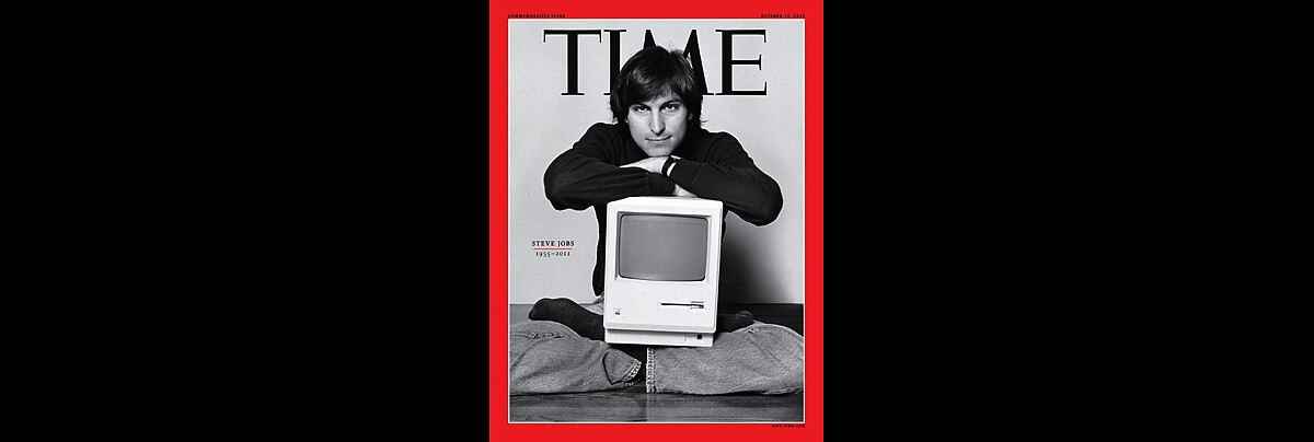 Photo : Steve Jobs en couverture de Time Magazine, octobre 2011. - Ode ...