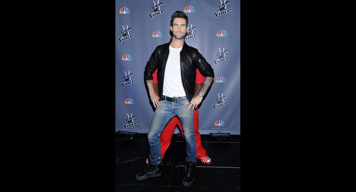 Photo : Adam Levine et Cee Lo Green lors de la conférence de presse de ...