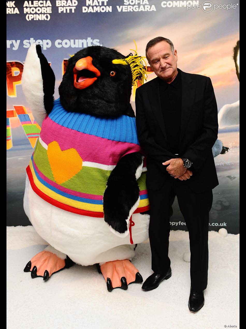 Robin Williams (Ramon/Lovelace) pour l'avant-première de Happy Feet 2 à ...