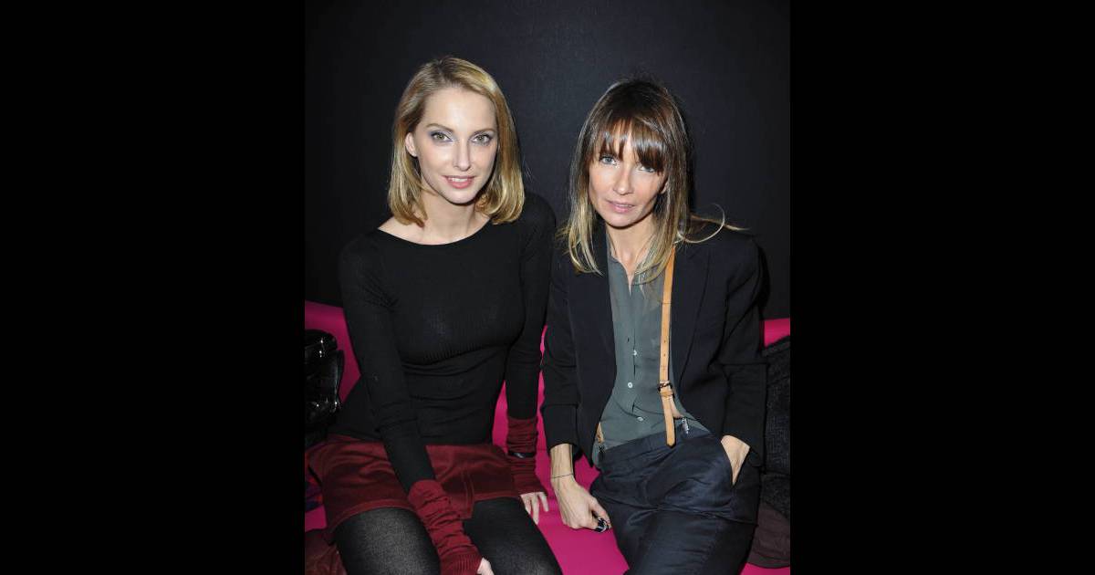 Frédérique Bel et Axelle Laffont lors de l'inauguration de l'espace ...