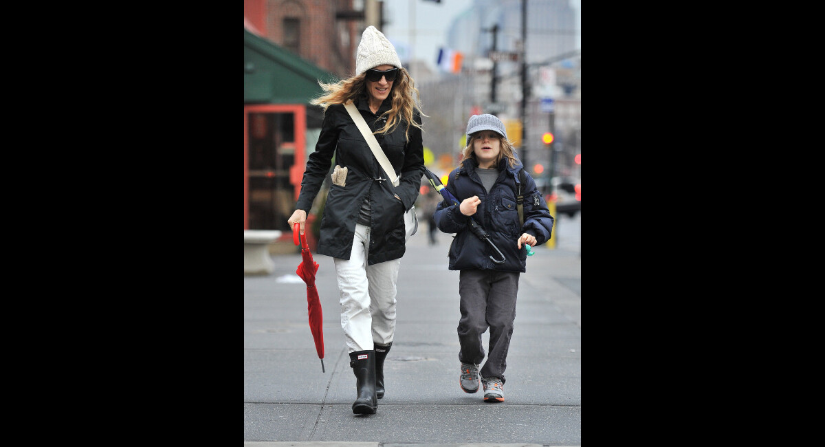 Photo : Sarah Jessica Parker et son fils James le 24 février 2012 à New ...