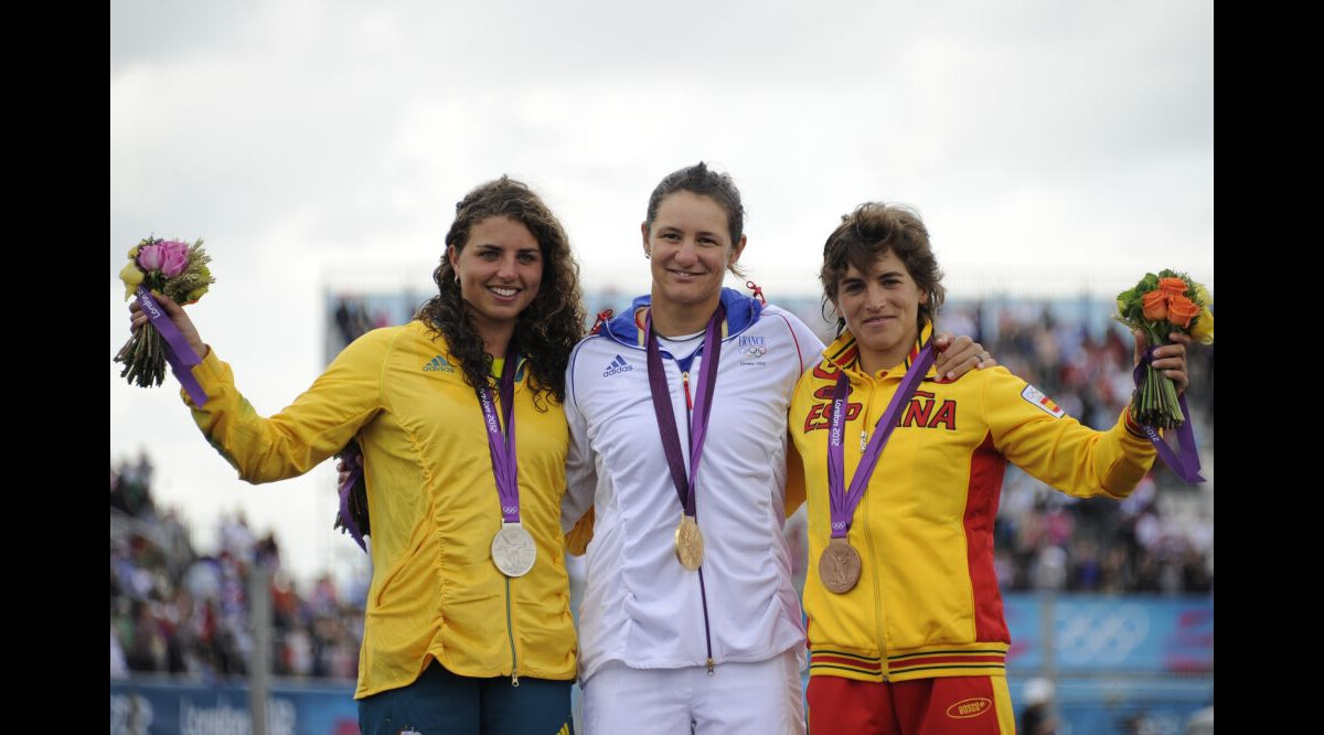 Photo : Emilie Fer a décroché l'or olympique du slalom en kayal le 2 ...