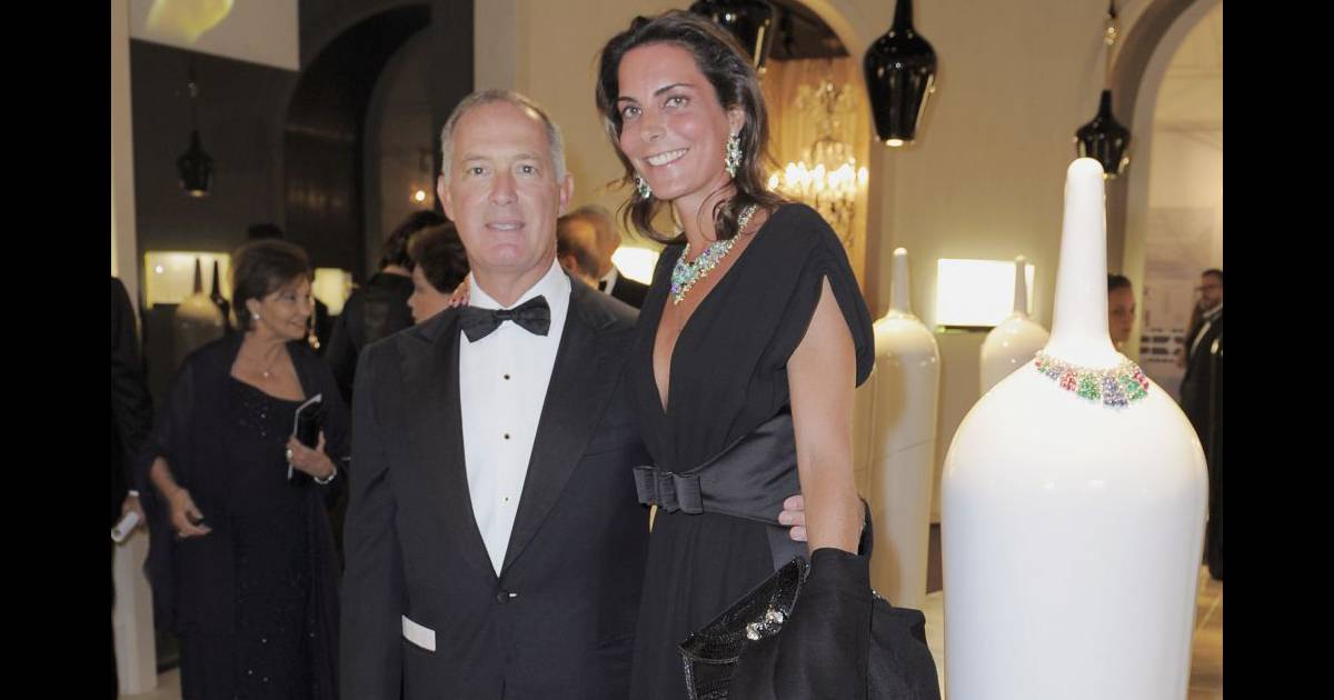 Francesco Trapani, président de Bulgari, et sa femme lors de l ...